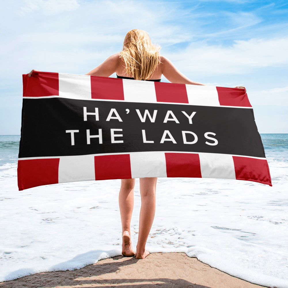 Ha'way The Lads SAFC Mackem Towel – Mackem Cards