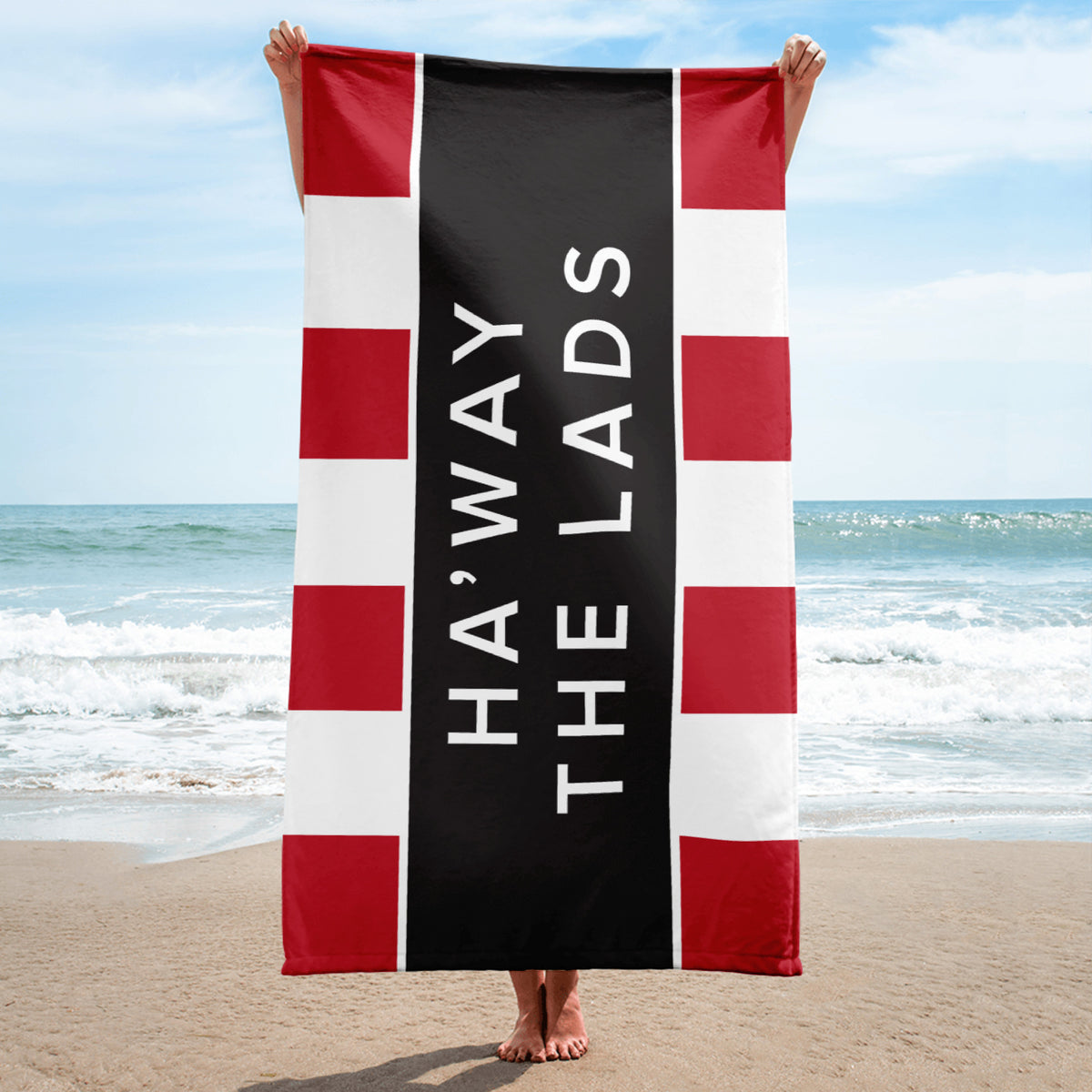 Ha'way The Lads SAFC Mackem Towel – Mackem Cards